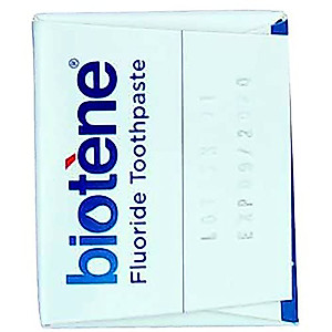 biotène Fluoride Toothpaste for Dry Mouth Symptoms, Bad Breath Treatment and Cavity Prevention Fresh, Mint, 4.3 Ounce (10050A)