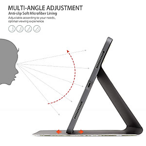 Case for iPad Air 11-Inch 2024, Case for iPad Air Case 5th/4th Generation 10.9 Inch, Case for iPad Air 11 Multi-Angle View Shockproof Case with Adjustable Stand Auto Wake/Sleep,Flowers Hummingbird