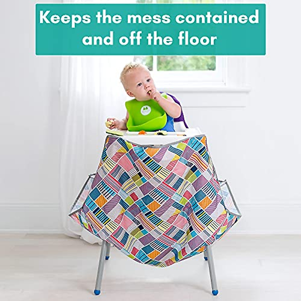 High Chair Food Catcher for Babies & Toddlers, Wipeable & Washable | Mumma's Little Helpers (Lions)