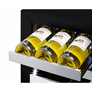 Summit ASDW1522 Summit ASDW1522 15 Inch Wide 18 Bottle Capacity Built-In Wine Cooler with Front Door Lock