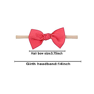 CellElection 30PCS Baby Nylon Headbands 3.75Inch Hair Bows Soft Nylon Hair Bands Hair Accessories for Baby Girls Newborns Infants Toddlers