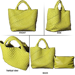 Women's Tote Bag Large Capacity Handbags And Purse For Ladies (Fruit-green)
