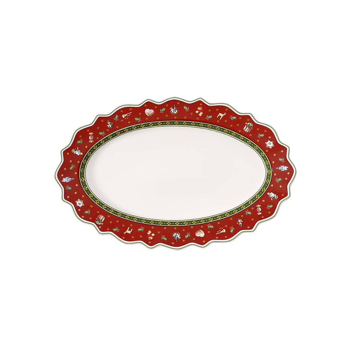 Villeroy & Boch Toy's Delight 50 x 31 cm Oval Platter, Red