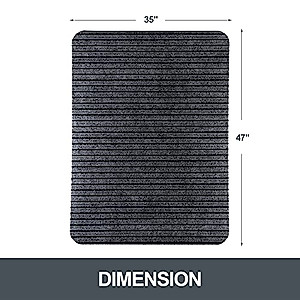 Office Chair Mat for Hardwood Floor and Tile Floor, Anti-Slip, Non-Curve, Non-Toxic Desk Chair Mats for Rolling Chair, Computer Chair Mat for Gaming 0.16" Thick 35" X 47" Rectangle