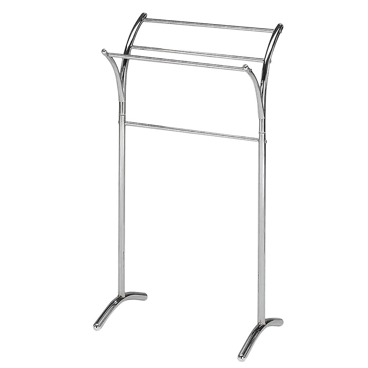 KB Designs - 3 Tier Freestanding Metal Towel Rack Stand, Chrome