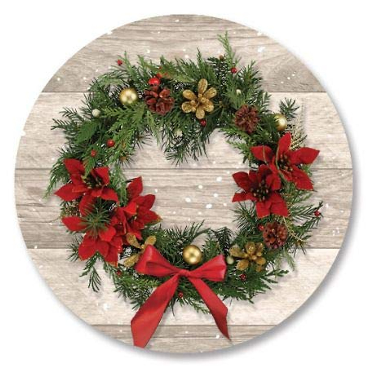 Rustic Joy Christmas Envelope Seals - Set of 72 Holiday Envelope Stickers