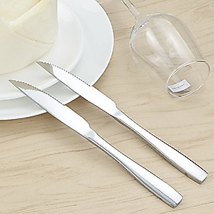 Hommp 8-Piece Stainless Steel Steak Knives for Chefs Commercial Kitchen