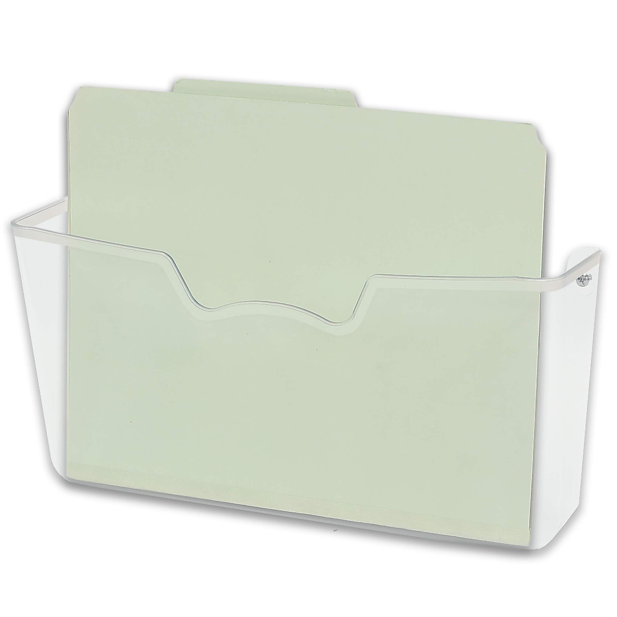 Simple Houseware Clear Single Pocket Wall Mount File Holder