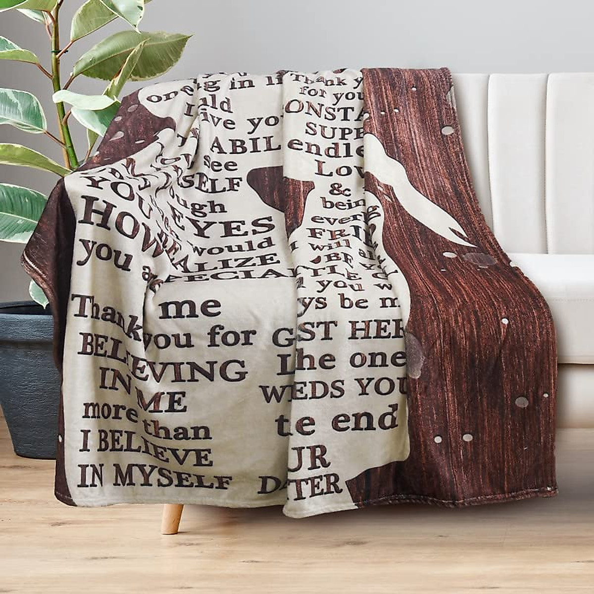 Gifts for Dad from Daughter to My Dad Blanket Best Gift for Fathers Day Birthday Christmas Valentines Day Bday Present Idea for Father Husband Men Him Healing Thoughts Throw Blanket 60''x50''