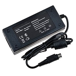 Digipartspower 4-Pin AC/DC Adapter Charger for Samsung ADP-5412A DVR Power Supply Cord Cable