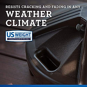 US Weight Durable Fillable Umbrella Base Designed to be Used with a Patio Table 3.5 pounds , Bronze