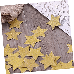 Gadpiparty 100pcs Wedding Table Scatter Five Stars Confetti Star Glitter Confetti for Confetti Paper Heart Confetti Paper Confetti Valentine Confetti Cake Decor Tableware Baby Dining Table