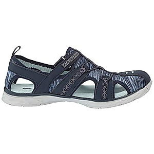 Dr. Scholl's Shoes Women's Andrews Fisherman Sandal, Navy Nubuck/Fabric, 7 M US