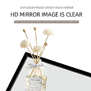 Yone jx je Full Length Mirror 65"x24" Standing Hanging or Leaning Against Wall Floor Mirrors Wall-Mounted Full Body Dressing Mirror with Ultra Thin Aluminum Alloy Frame for Living Room, Bedroom Black