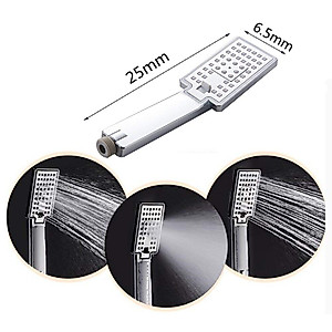 ELLO&ALLO Shower Panel System Tower with Shelf, LED Rainfall and Mist Head Rain Massage Stainless Steel Shower Fixtures with Adjustable Body Jets, Brushed Nickel