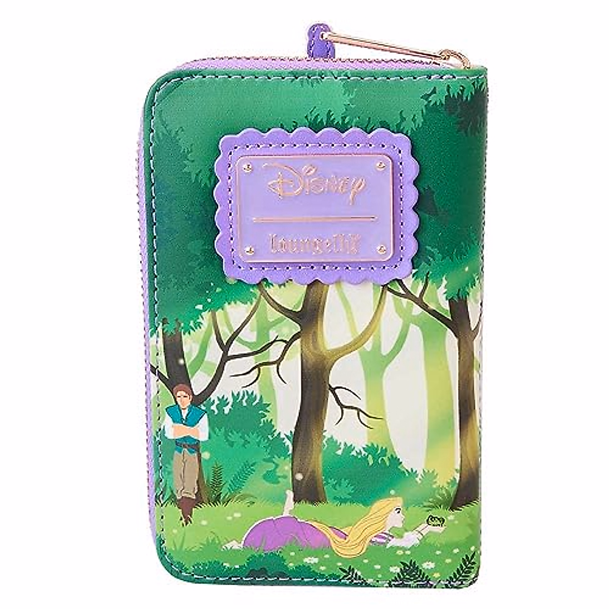 Loungefly Disney Tangled Rapunzel Swinging From Tower Zip-Around Wallet