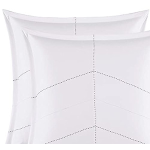 City Scene - Euro Sham Pillow Covers, Smooth & Soft Bedding, Stylish Home Decor (Courtney White, 2 Piece)