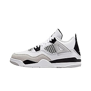 Little Kid's Jordan 4 Retro Military Black White/Blk-Neutral Grey (BQ7669 111) - 13.5