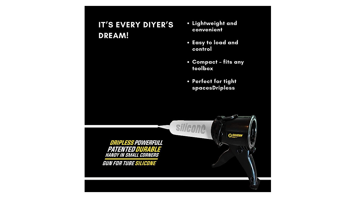 SILIGUN Caulking Gun - Lightweight Anti Drip Design