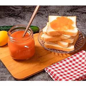 Ieavier 6 PACK Wide Mouth Mason Jars 16oz with Airtight Lids and Bands, Canning Jars with Crystal Glass for Food Storage, Spice Jars, Canning, DIY Projects, Jam, Jelly, Honey, Preserving, Drinking