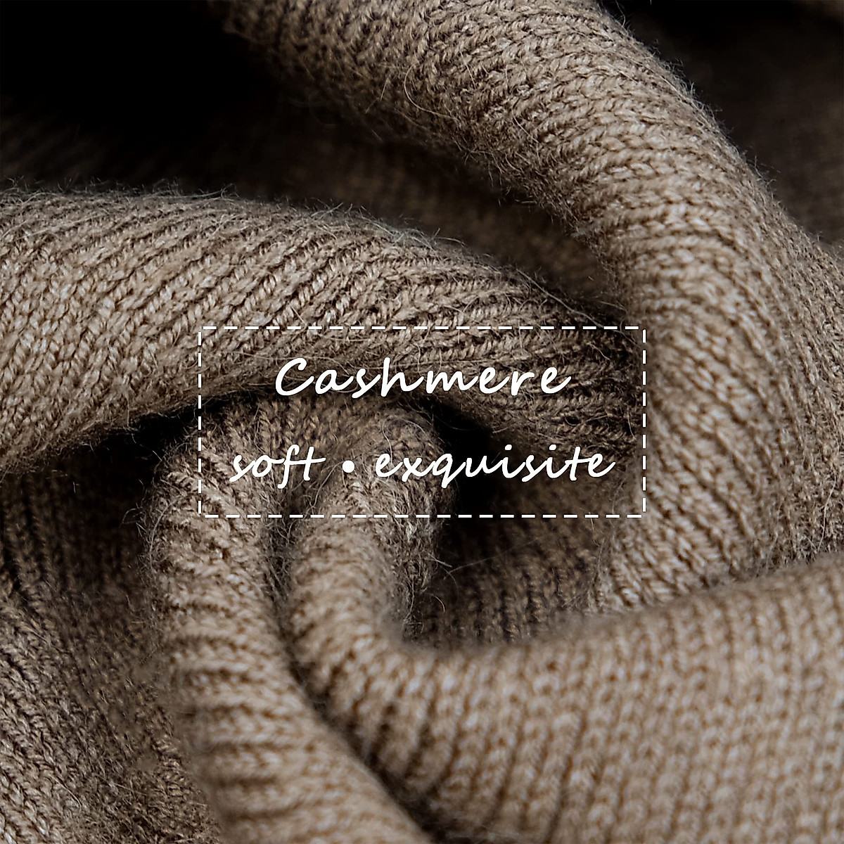 Gllutt Cashmere Beret Hat French Style Stretchy Knitting Solid Color Both Side Usable (Coffee)