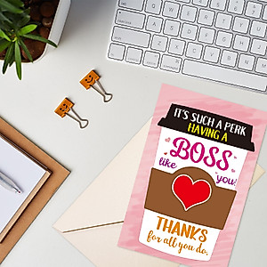 ceiba tree Happy Boss's Day Card with Envelopes Boss Gratitude Notecard Thanks for All You Do Card for Boss Lady Leader Employer Men Women