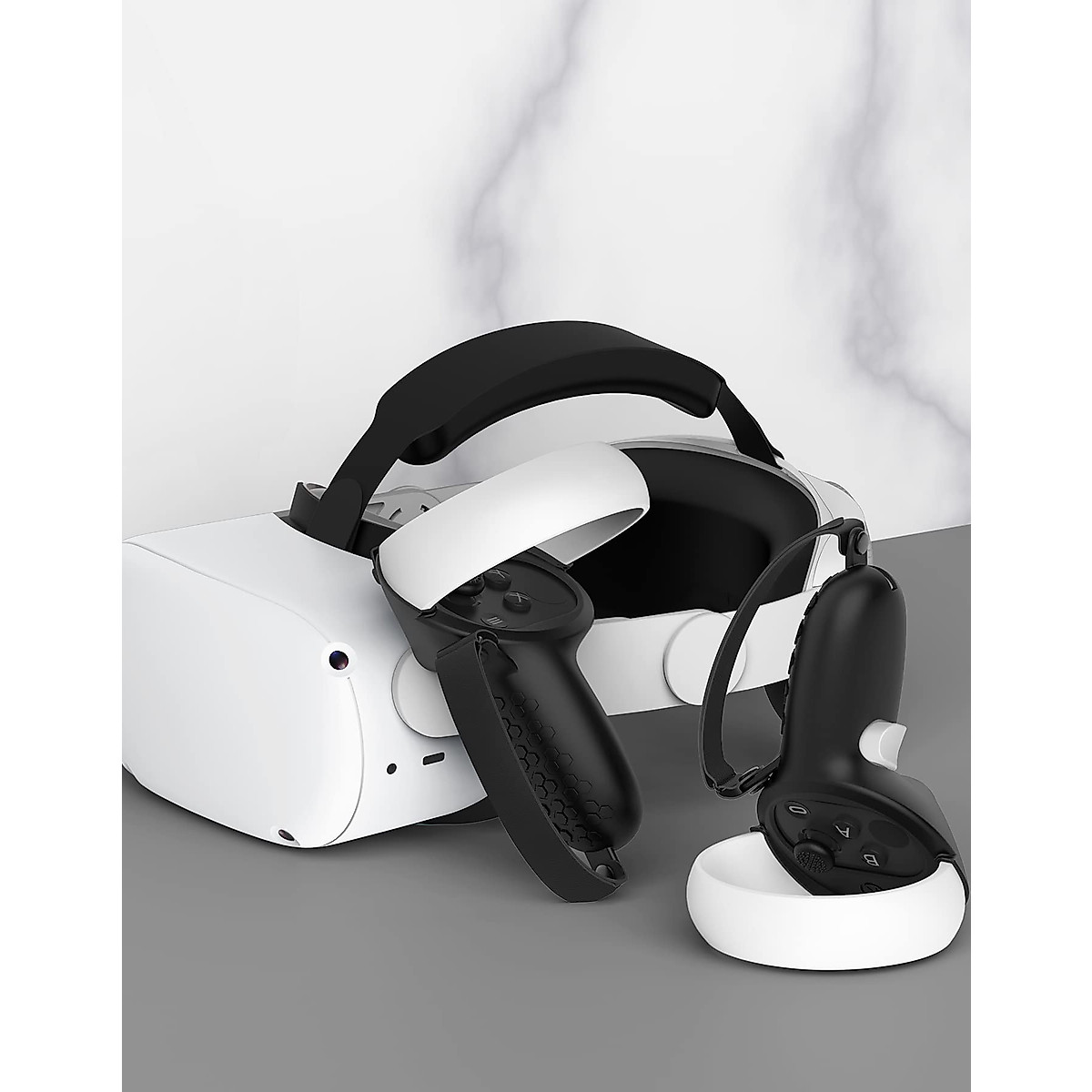 Controller Grips Compatible with Oculus Quest 2 Accessories, Silicone Grip Cover Protector, Soft Shell Skin by Gwyoneaon