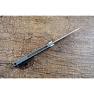 TWO SUN TS471 Folding Knife 14C28N Blade G10 Titanium Handle Hunting Outdoor Ceramic Ball Bearing, green