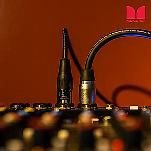 Monster Prolink Performer 600 Microphone Cable - Engineered with Custom XLR Connectors, Microfiber Dielectric, Duraflex Jacket, and Carbon Polymer Shielding, 20 ft. Cable