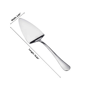 KSENDALO 11.41" Pie Server, Stainless Steel Cake Servers, Cake Pizza Cutter Tart Dessert Pie Server for Party, Silver