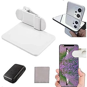 Mirror Reflection for Phone Camera - Smartphone Camera Mirror Reflection Clip Kit, Creative Selfies, Durable Materials, Easy to Use - Perfect Tool for Master Photographers! (White)