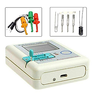 Multi-Function Tester, 3.5 inch Colorful Display Pocketable Multifunctional TFT Backlight Transistor LCR-TC1 Tester for Diode Triode Capacitor Resistor Transistor LCR ESR NPN PNP MOSFET LW21