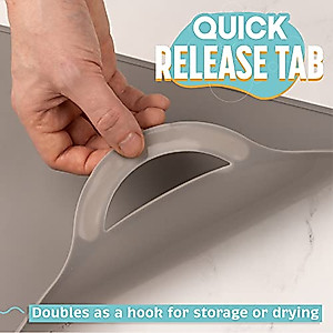 UpwardBaby Silicone Placemats for Toddlers - Suction Baby Placemat for Restaurants & Home - Set of 3 - Kids Placemat for Dining Table -Washable Wipeable Nonslip BPA-Free Placemats for Kids