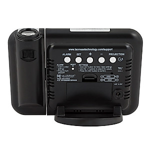 La Crosse Technology Projection Alarm Clock with Indoor Temperature and Humidity (616-1412)