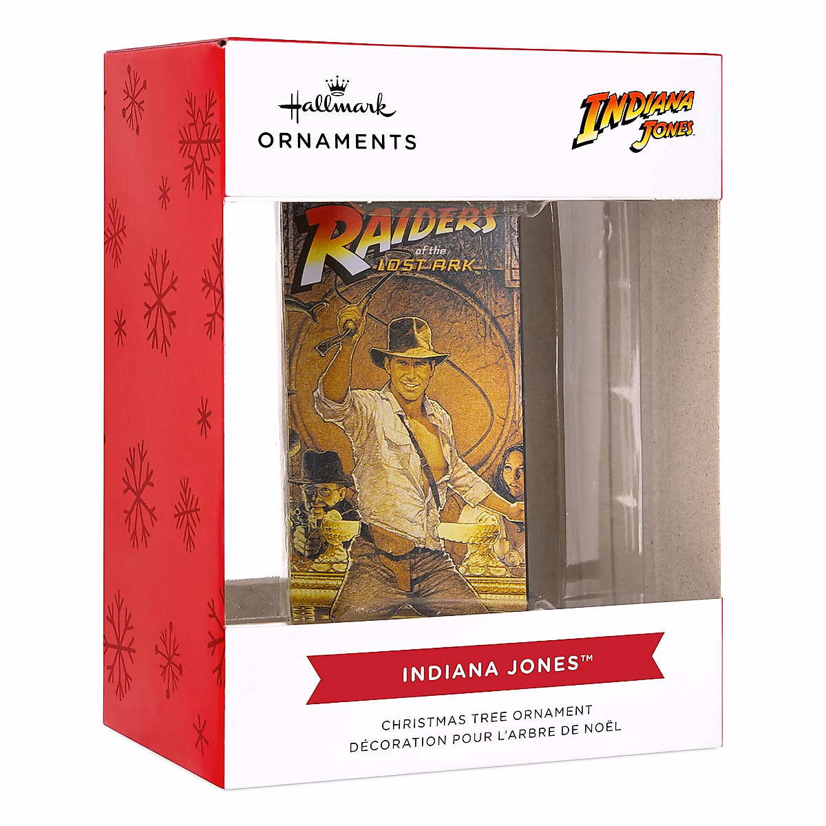 Hallmark Indiana Jones Movie Retro Video Cassette Case Plastic Christmas Ornament (0003HCM1096)