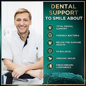 WILD FUEL Dental Probiotic for Teeth and Gums - Lactobacillus Salivarius Probiotic 3bn CFU Fights Bad Breath, Restores Healthy Bacteria - Oral Probiotics - 45 Tablets for Fresh Breath in a Travel Tin