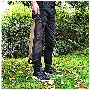 LSLANSOON Portable Camping Chair, Collapsible Backpacking Chair Beach Chair with Carry Bag for Outdoor Hiking Fishing Picnic (Black)