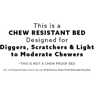 K9 Ballistics Tough Bolster Nesting Pillow Sofa Dog Beds - Washable, Durable and Water Resistant, Made for Medium Dogs, M 33"x27", Two-Tone Gray Velvet