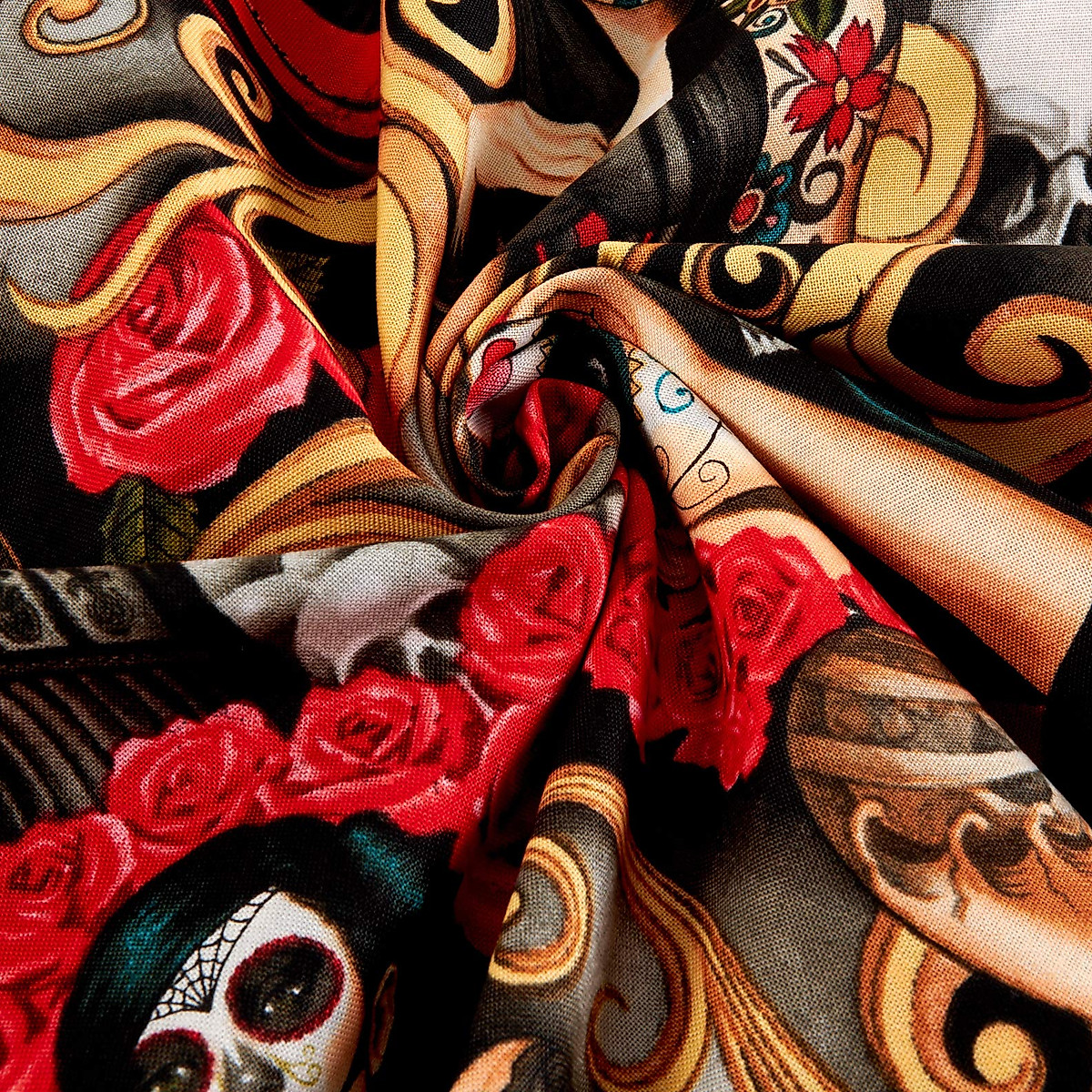 Alexander Henry Nicole's Prints Las Elegantes Bright Smoke Fabric by The Yard