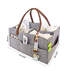 Storage Bag, Durable and Lightweight Foldable Felt Storage Bag Portable Lightly Multifunction Changeable Compartments for Car Travel Indoor