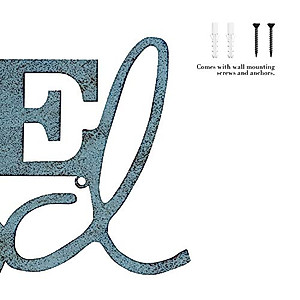 Lavish Home Metal Cutout, 18", Teal Blue