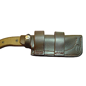 Custom Made Ontario Rat 5 Horizontal Knife Sheath Made Out of 9 oz. Leather.