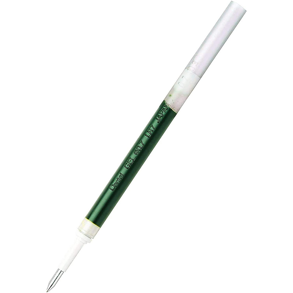 Pentel EnerGel 0.7 mm Liquid Gel Ink Pens - Pack of 5 Green Deluxe RTX Energel Pens with 3 Refills
