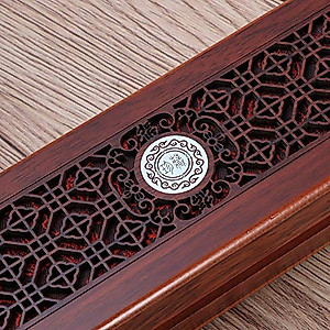 Vosarea Decorative Gift Storage Box Organizer for Jewelry Necklace Bracelet Watch Delicate Wooden Box for Women Girl Men - Rectangular