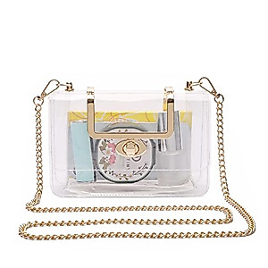 MOETYANG Clear Purse for Women,Clear Clutch Purse Crossbody, See Through Handbag