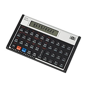 HP 12CPT Financial Calculator, 5-1/10-Inch x3-1/10-Inch x3/5, Platinum
