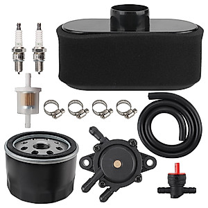 partszen 11013-7047 Oil Air Filter for Kawasaki FR651V FR691V FR730V FS481V FS541V FS600V FS651V Lawn Mower Tractor Replace for 11013-0752 11013-7049 11013-0726 11013-7043 with Fuel Pump