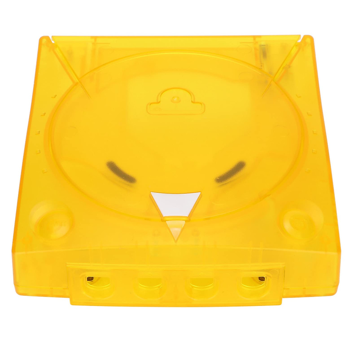 Translucent Plastic Case, Shock Absorbing Plastic Housing Shell Yellow for SEGA Dreamcast DC