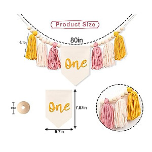 Boho Sun Birthday High Chiar Yarn Tassel Garland Banner - Sunshine 1st Birthday Decoration,Sunshine 1st Birthday High Chair Banner,First Trip Around The Sun High Chair Tassel Garland
