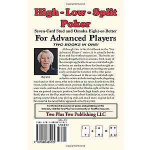 High Low Split Poker for Advanced Players: Seven Card Stud and Omaha Eight or Better (For Advanced Players Series)